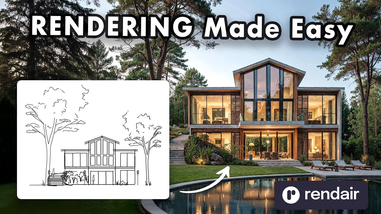 The best AI RENDERING tool for ARCHITECTS - Rendair AI Step-by-step ...