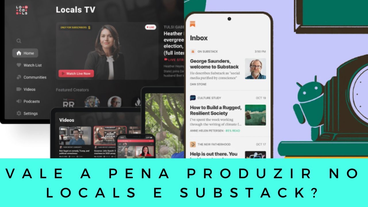 Vale a pena produzir no Substack e Locals? - YouTube