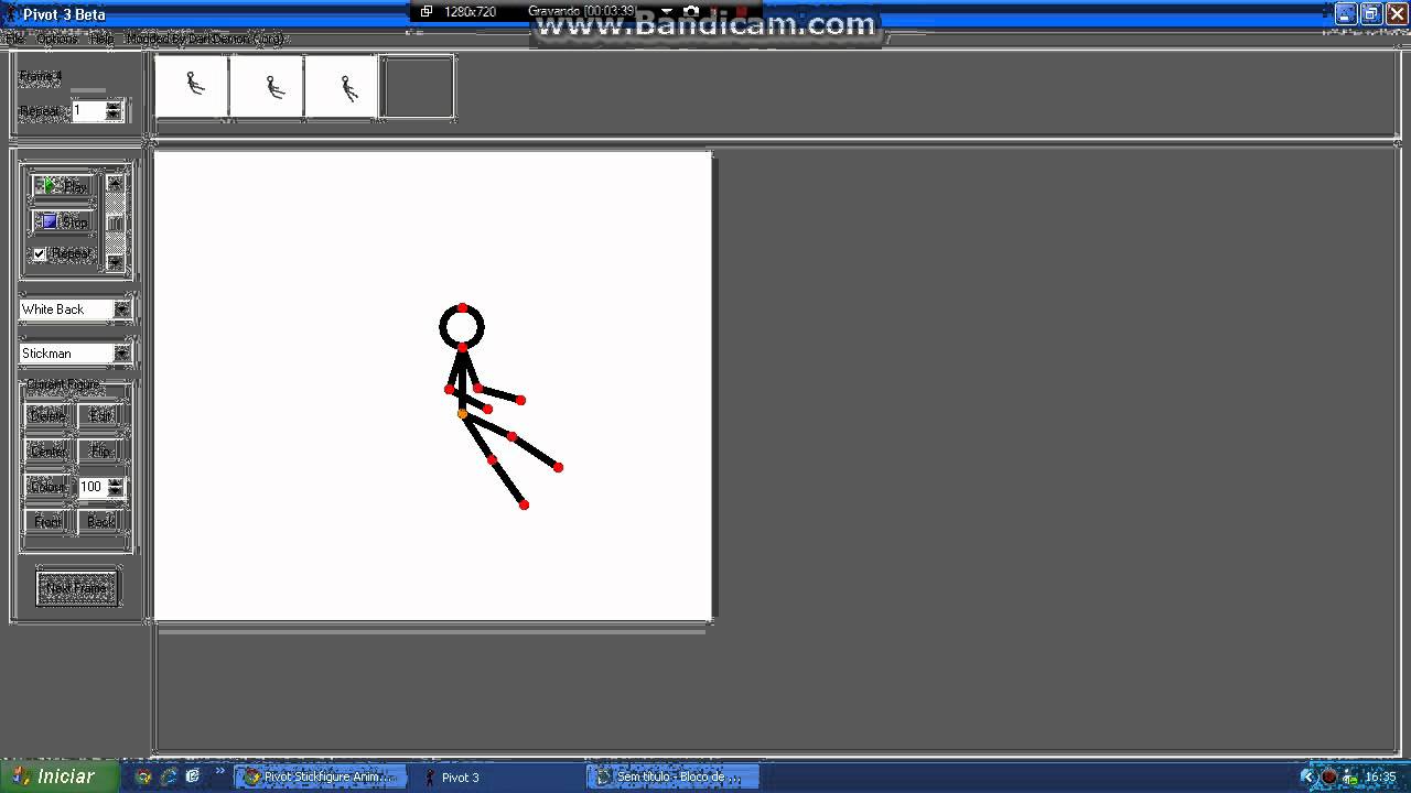 Como fazer um gif animado utilizando Pivot Stickfigure Animator - YouTube