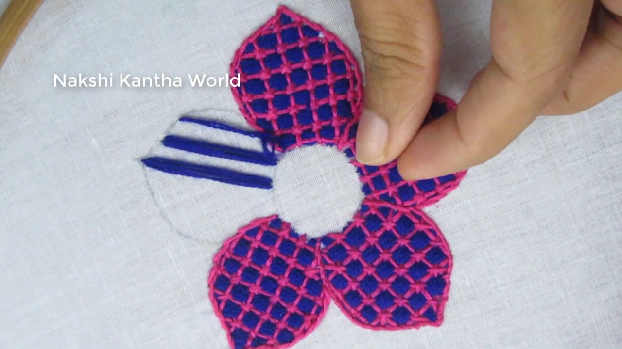 Modern Hand Embroidery,Fancy Flower Stitch - YouTube