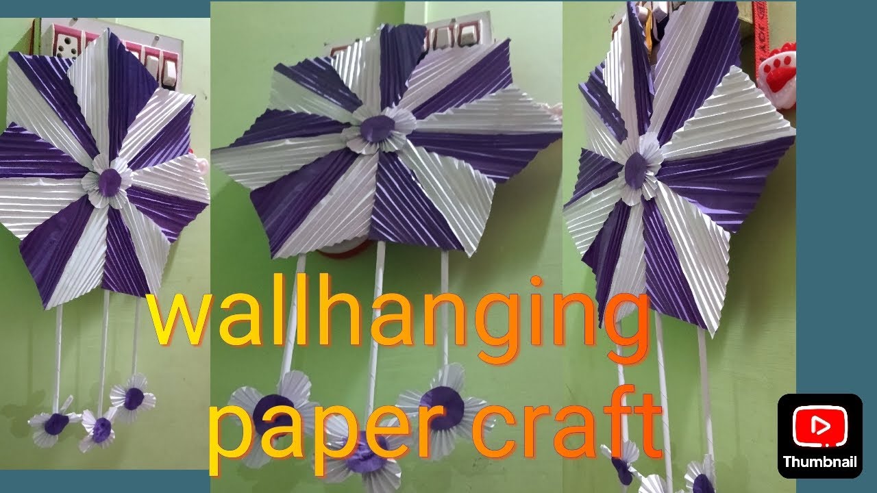 wall hanging paper craft how is it? - YouTube