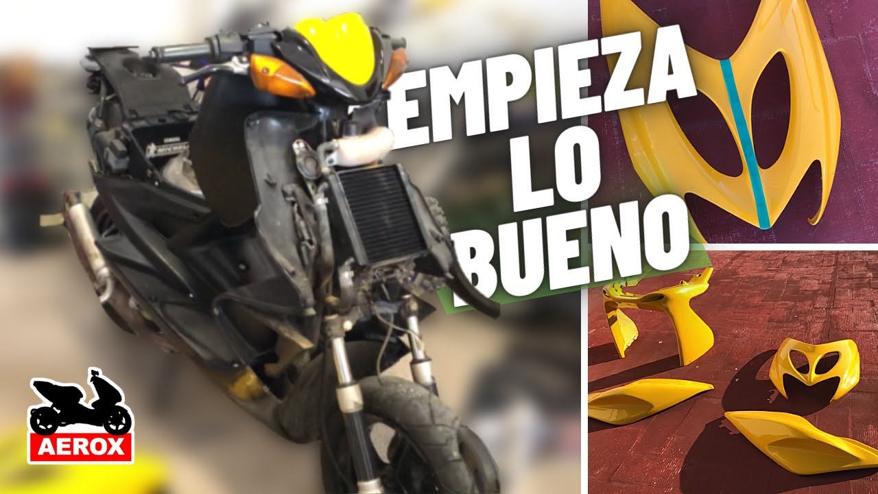 DESPELLEJAMOS y RESTAURO TODAS las CHAPAS de la AEROX!! |Proyecto Aerox ...