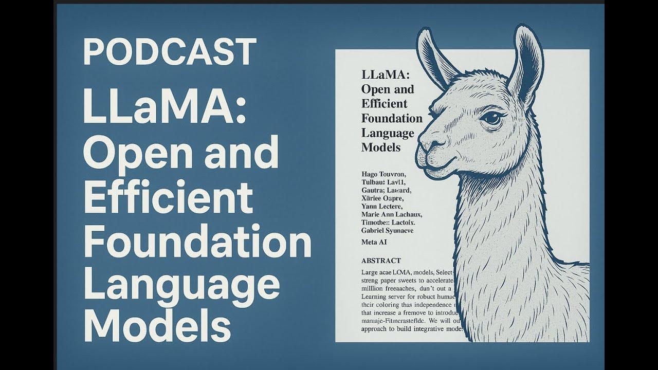 LLaMA: Open and Efficient Foundation Language Models - YouTube