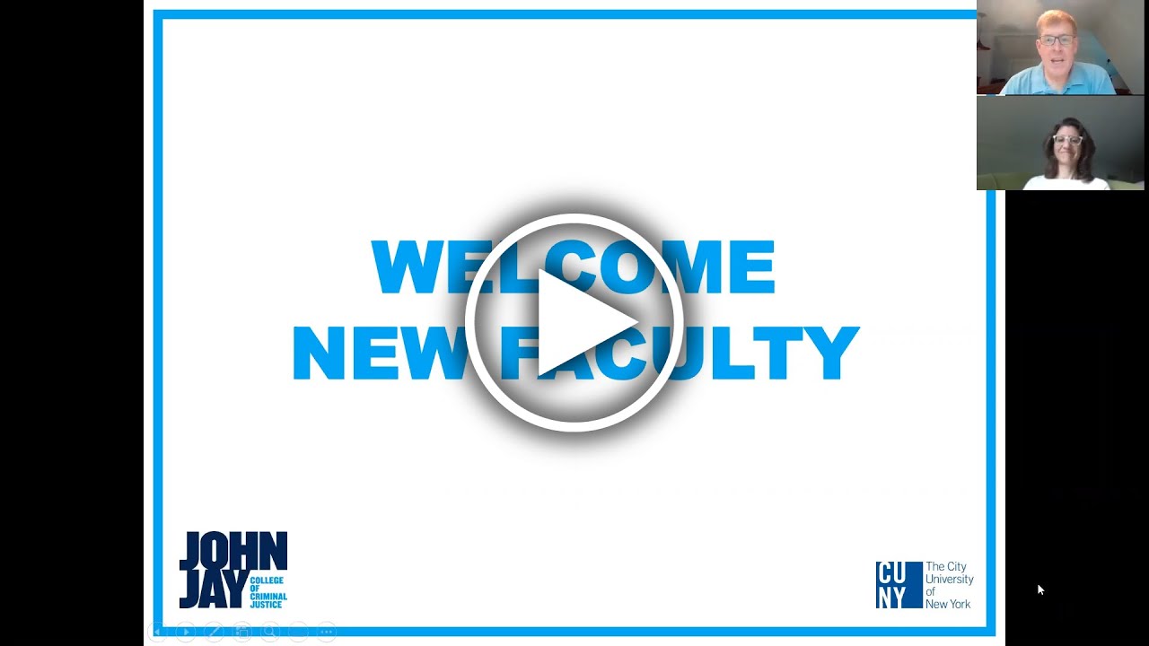 John Jay New Faculty Orientation, Fall 2020 - YouTube