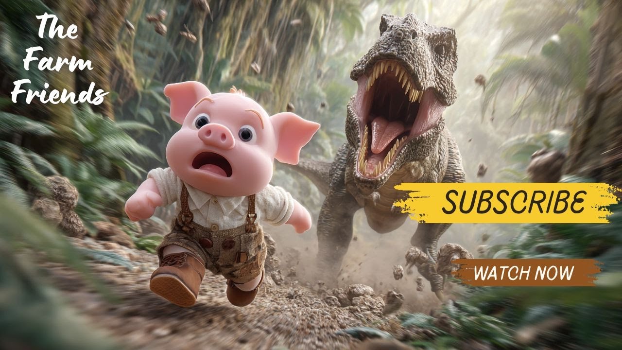 Piggy Time Travels to the Dinosaur World – Jurassic Adventure for Kids ...
