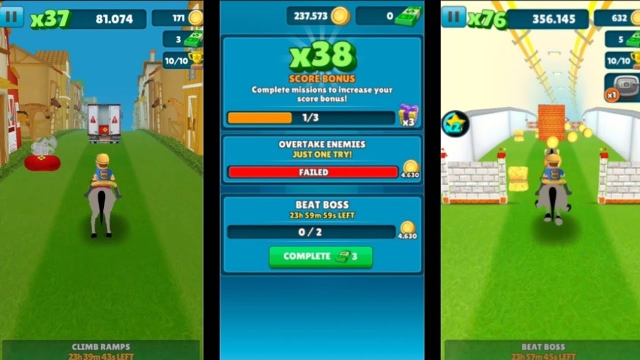 Cartoon horse riding derby racing game for kid Android Gameplay ...