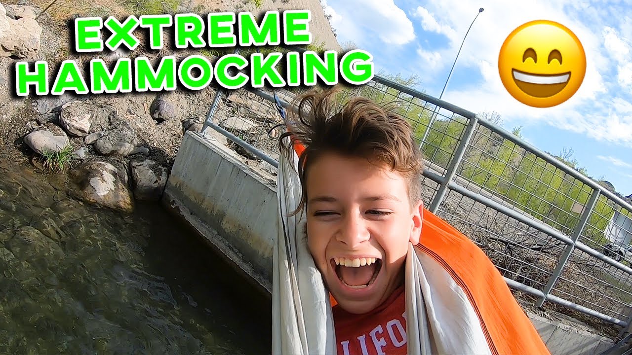 EXTREME HAMMOCKING | HANGING HAMMOCKS IN CRAZY PLACES | HAMMOCK TRICKS ...