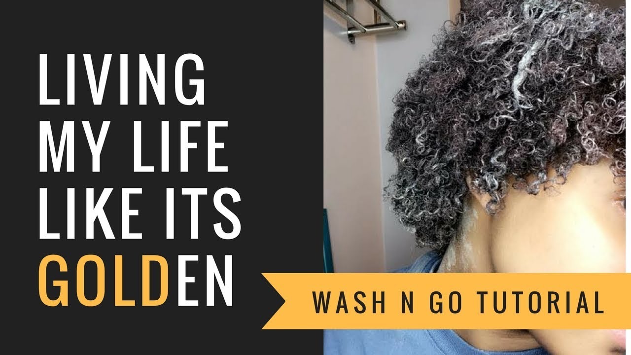 Living My Life Like Its GOLDen | Wash N Go Tutorial - YouTube