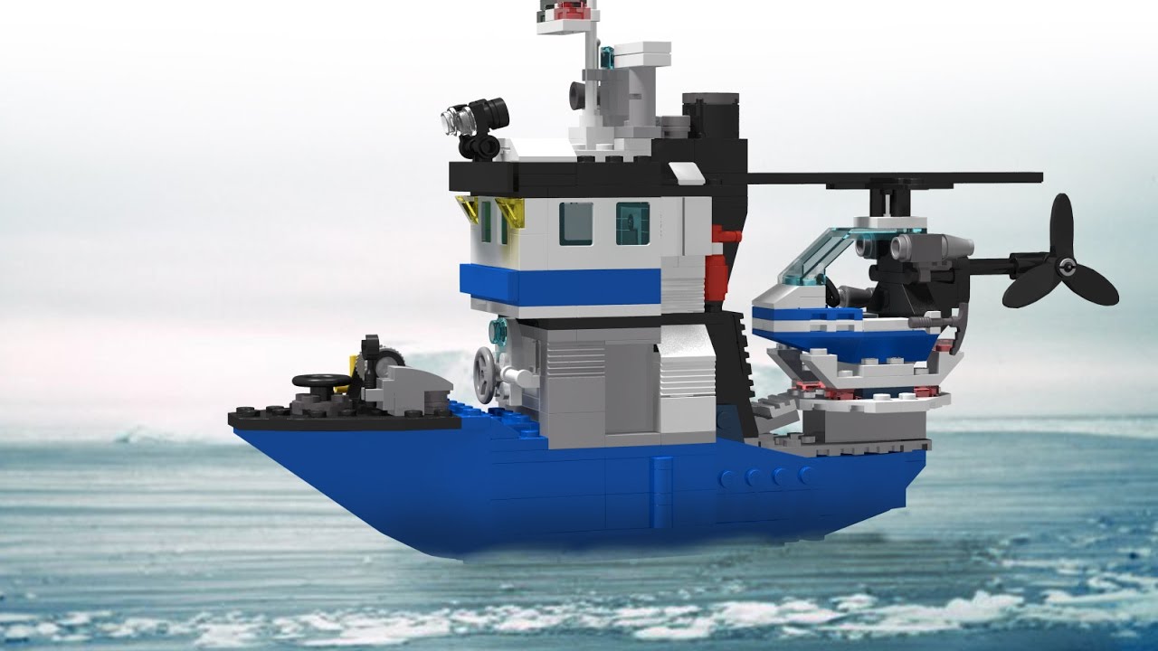 Little Icebreaker made of LEGO bricks - YouTube