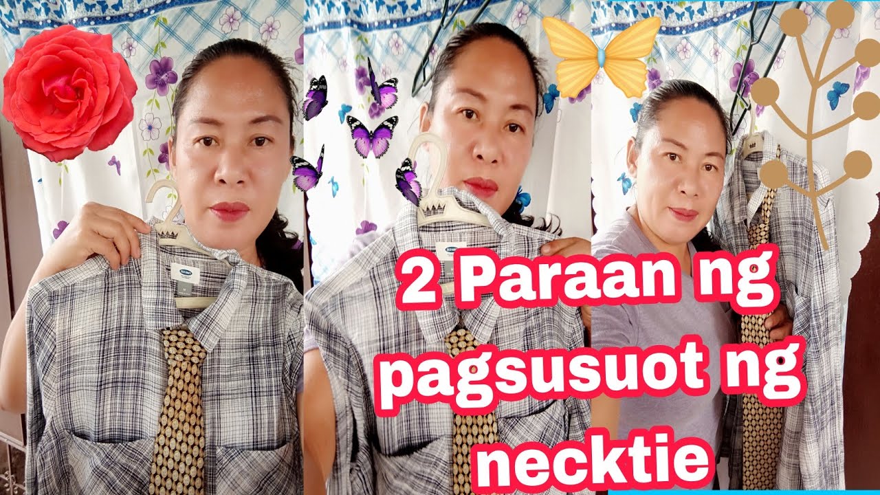2 Paraan ng pagsusuot ng necktie l Mom Jane & Peter Vlog - YouTube