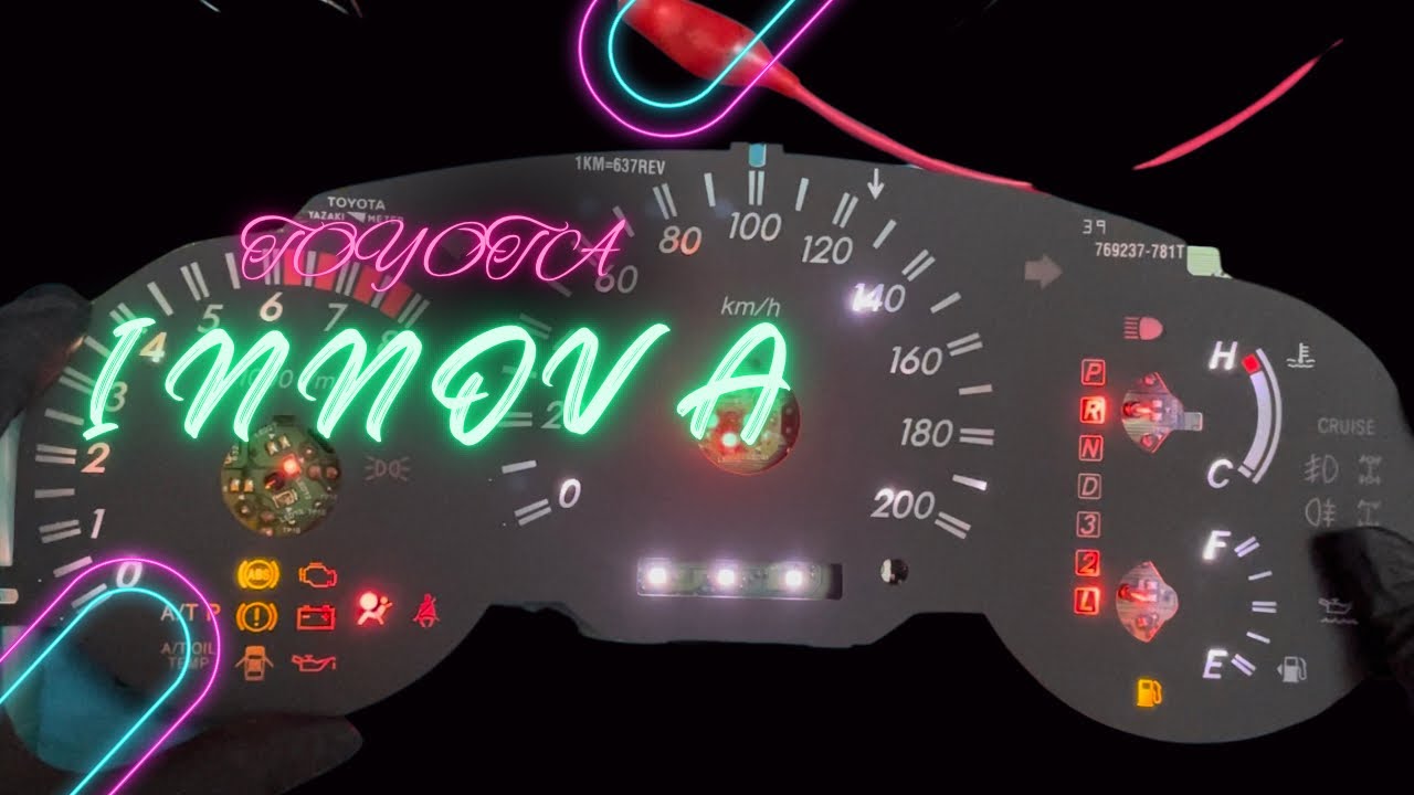 Cara Baiki Lampu Dalam Meter Toyota Innova - YouTube