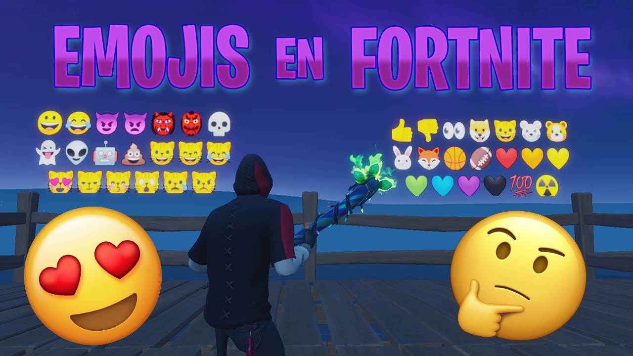 *EMOJIS* EMOTICONOS en FORTNITE CREATIVO - Tutorial Fortnite - YouTube