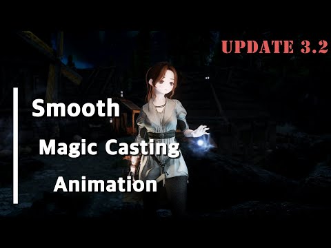 SKYRIM Smooth Magic Casting Animation 3.2 / SKYRIM mod / 스카이림SE 스무스 매직 ...