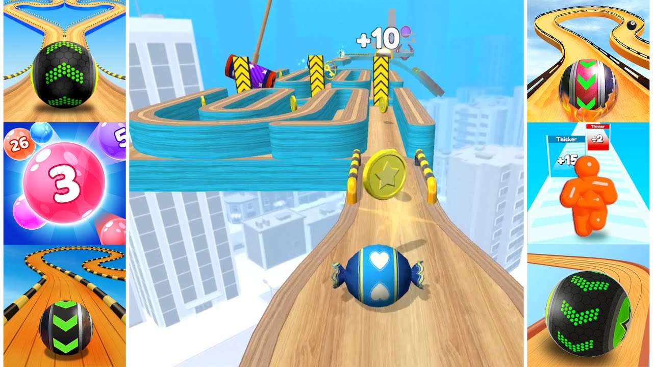 Going Balls, Marble Run 3D, Sky Rolling Ball 3D, Tall Man Run New Hyper ...