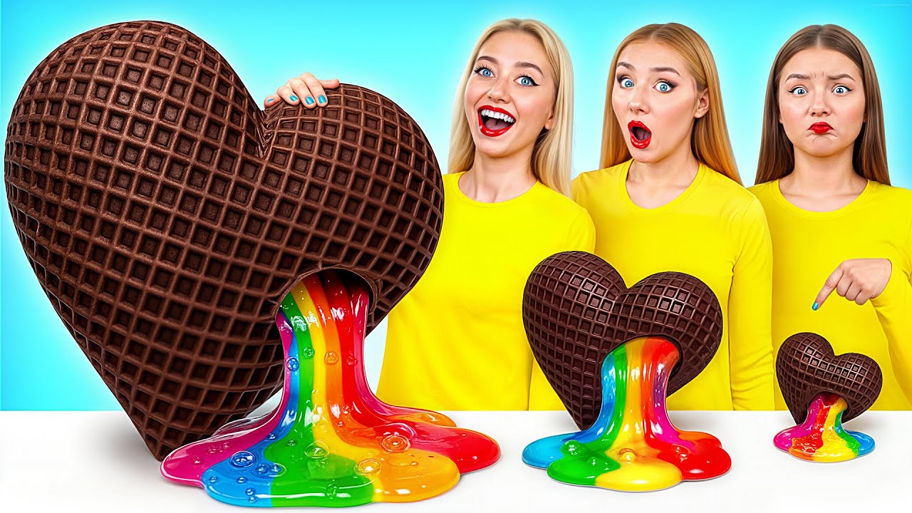 Big, Medium and Small Plate Challenge | Funny Food Ideas by Multi DO Joy - YouTube