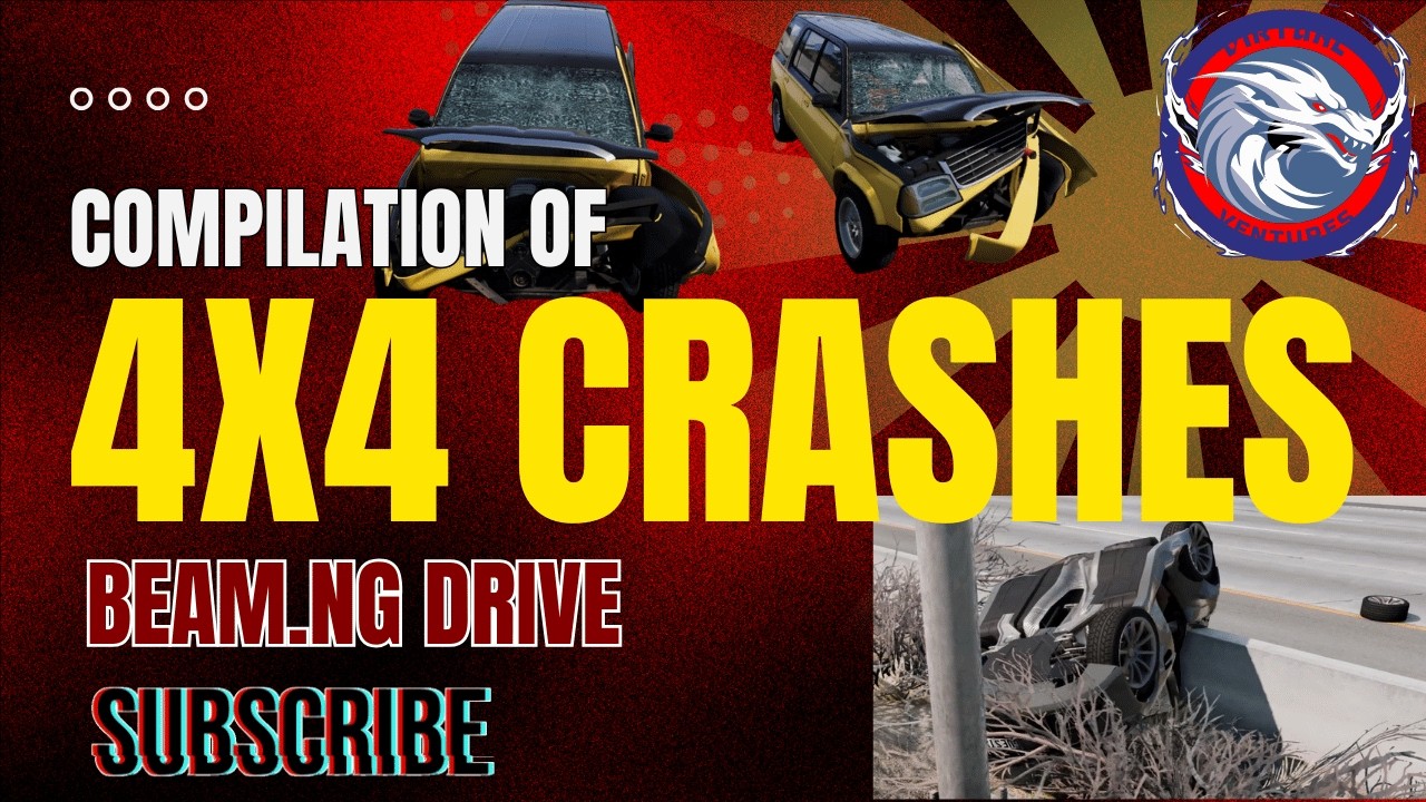 4x4 CRASH compilation - Tons of damage #realistic #crash #beamngdrive ...