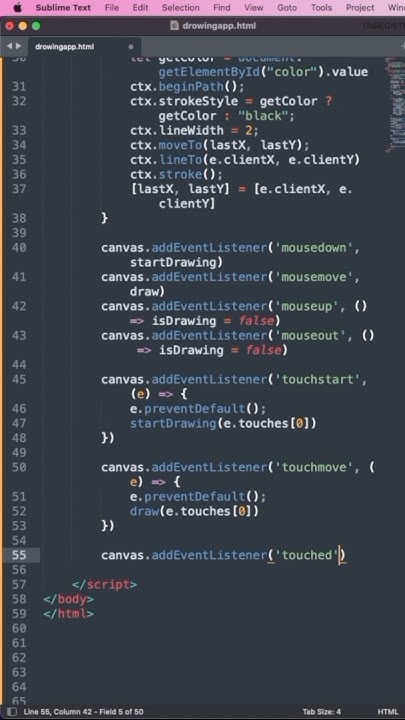 🔳How To Make Drawing App | JavaScript Canvass - YouTube