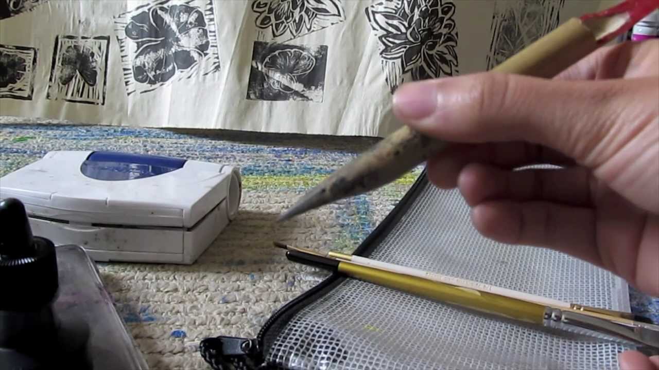 My Ink Drawing Supplies for Travel - What I Take When I Travel - YouTube