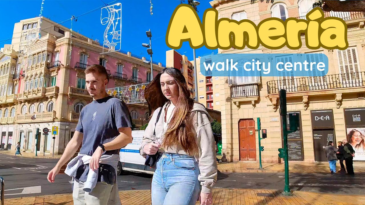 Discover Almeria, Spain - beautiful city centre. 4K Walk tour - YouTube