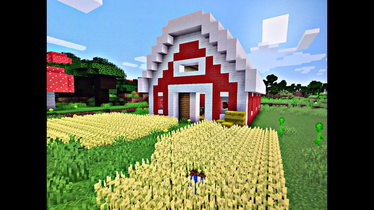 Tutorial como fazer um celeiro no minecraft - YouTube