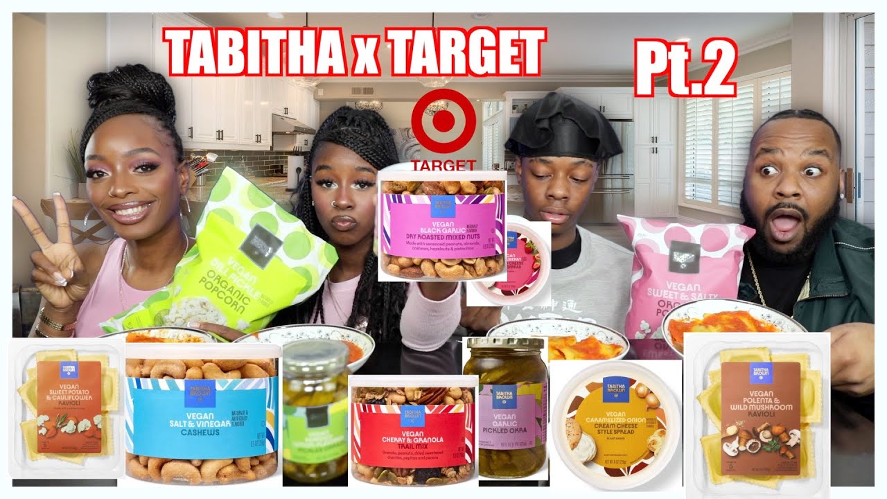 TABITHA BROWN x TARGET VEGAN PRODUCTS TASTE TEST Pt.2| - YouTube