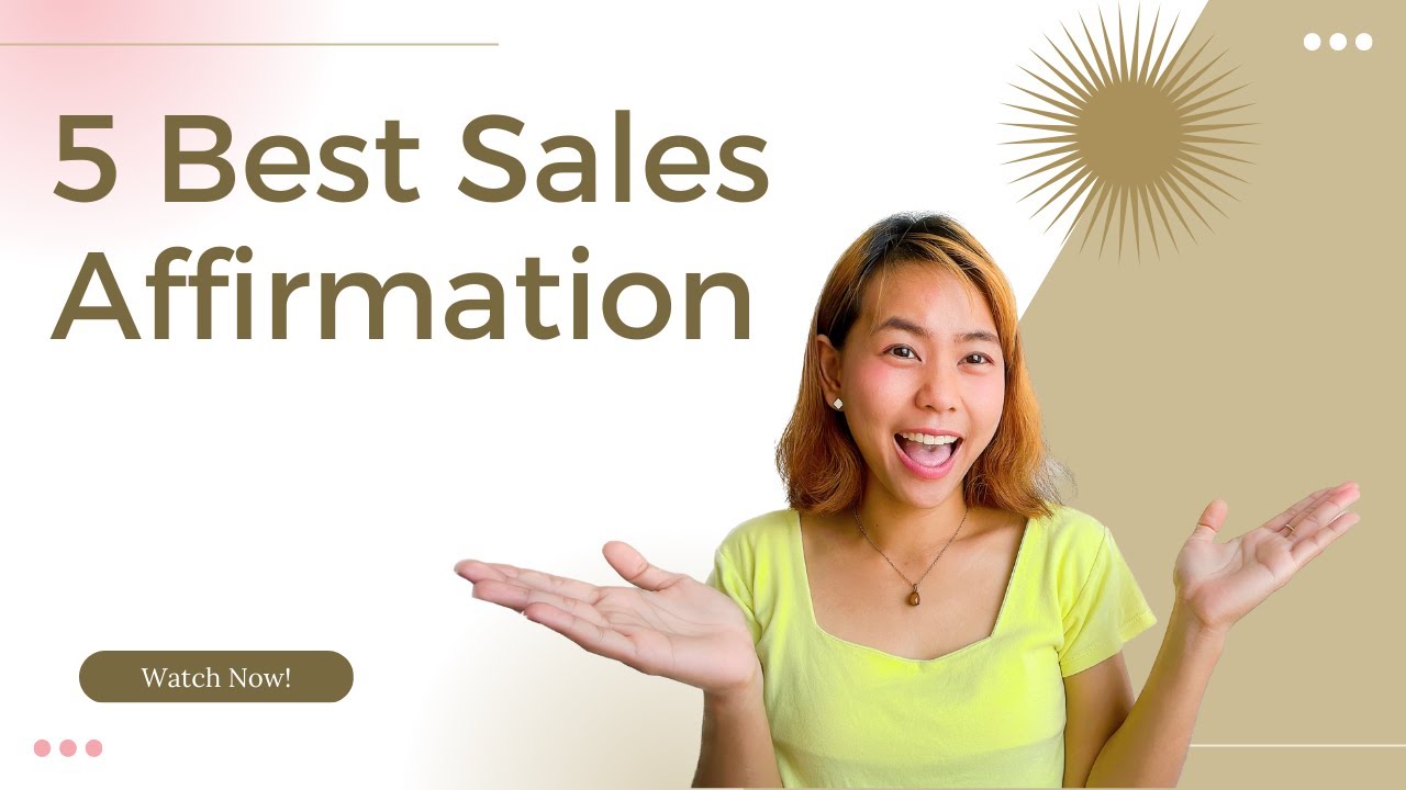 5 Best Sales Affirmation Affirmations For Sales Rep - YouTube