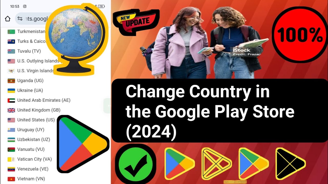 How to Change Country in the Google Play Store (2024) - YouTube