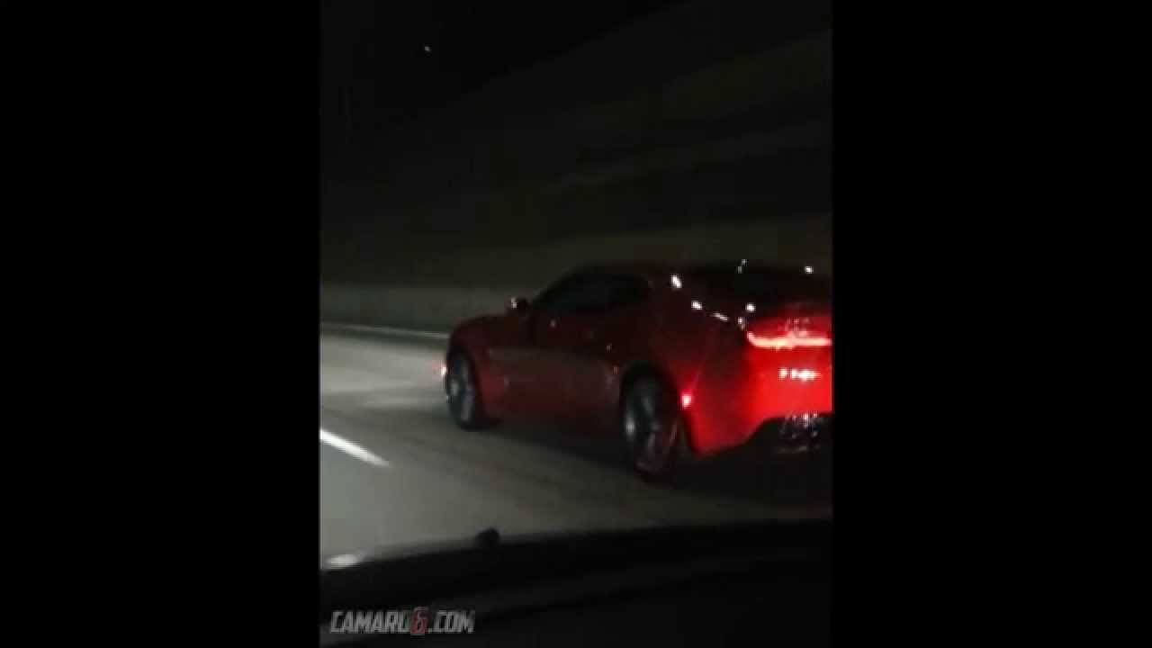 First sighting of 2016 Camaro in Red Hot exterior color - YouTube