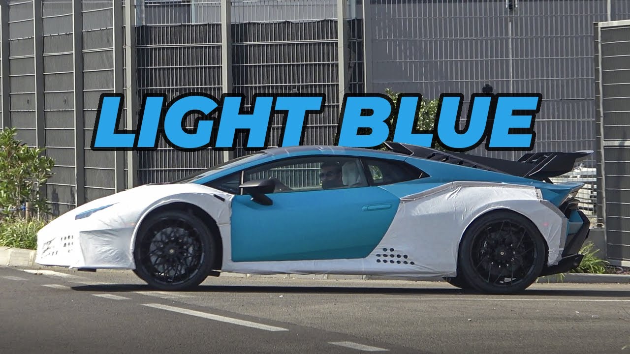 Another LIGHT BLUE Lamborghini Huracan STO - YouTube