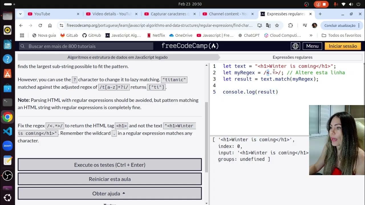 Find Characters with Lazy Matching - português - YouTube