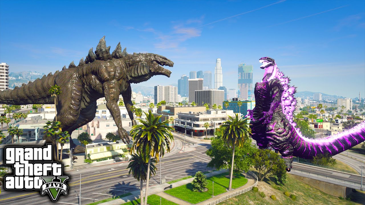Zilla 1998 Vs Shin Godzilla 2021 ( GTA V Mods ) - YouTube