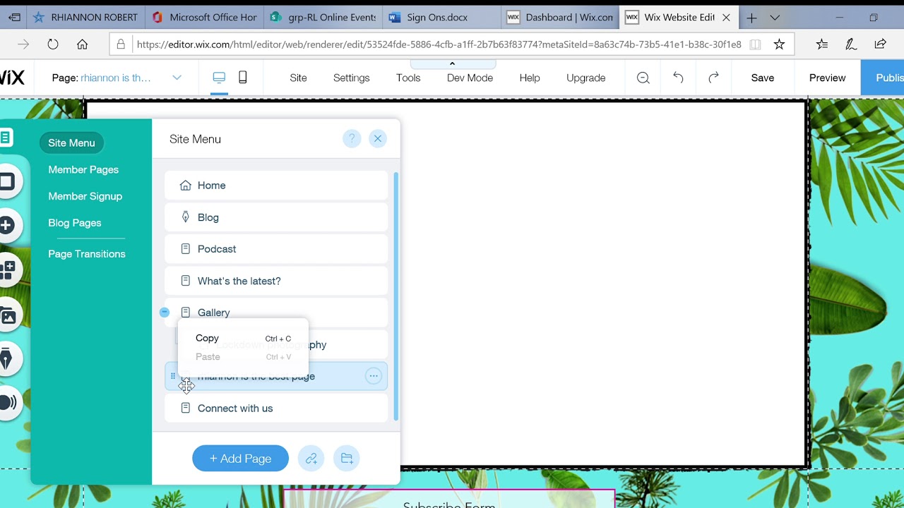 How to add a page - YouTube