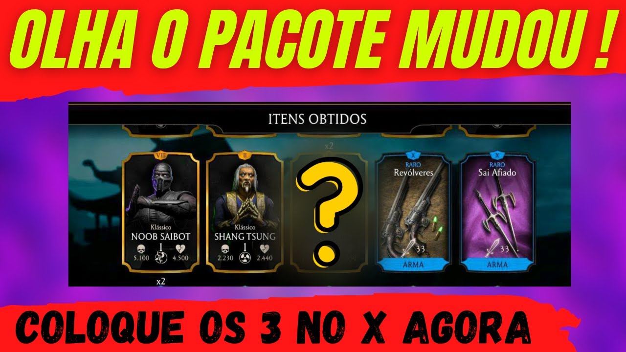 MK Mobile VC pode ganhar 3 Ótimos Personagens agora ! Sim o Pacote ...