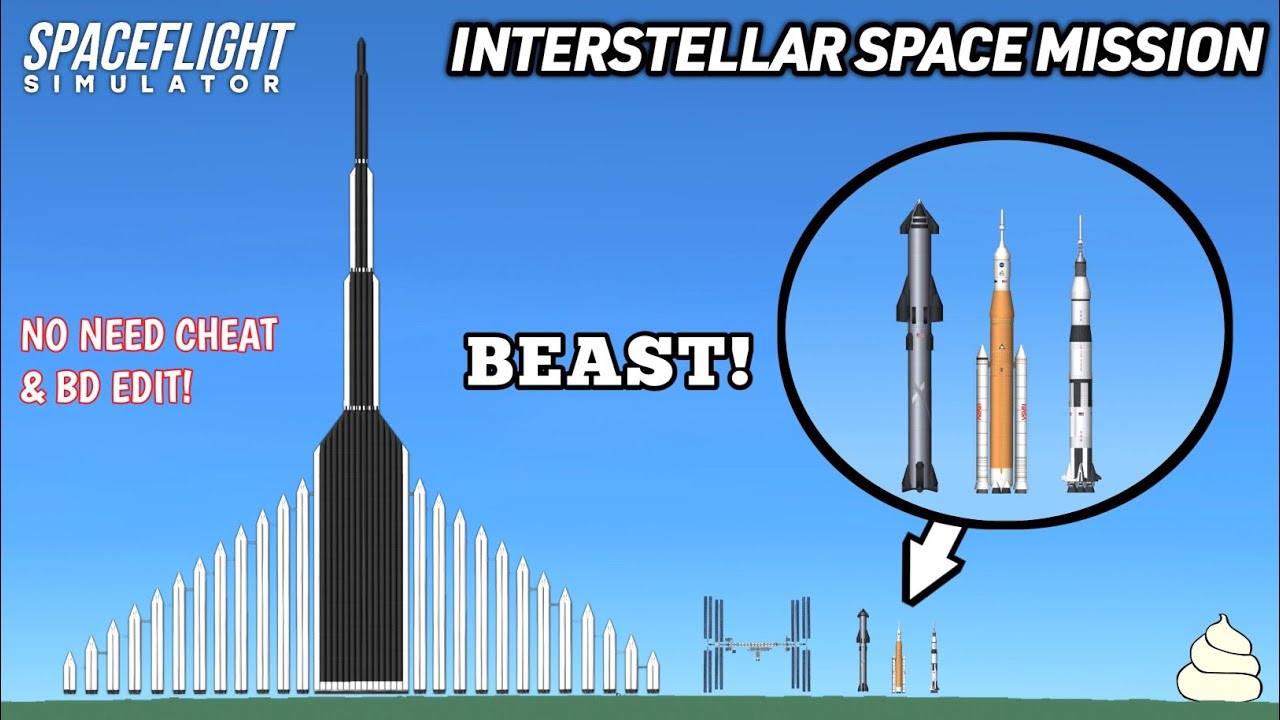 Biggest Rocket Ever In Spaceflight Simulator Launch To Interstellar Deep Space - YouTube