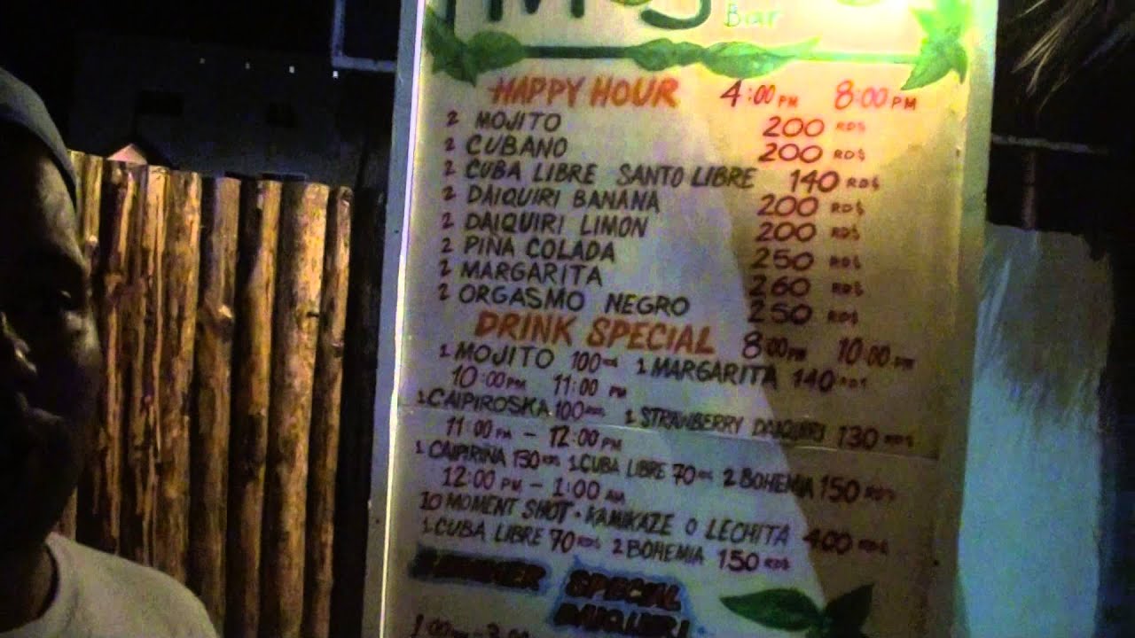 Mojito Bar Cabarete Dominican Republic - YouTube
