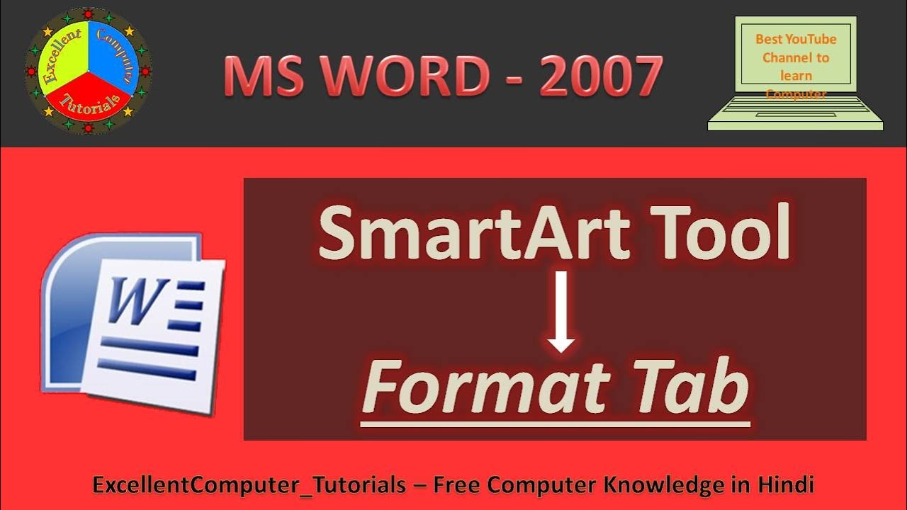 How To Format SmartArt With SmartArt Tool (Format Tab).| MS Word 2007 ...