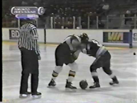 Mike Danton vs Aaron Fransen OHL Jan 6/99 - YouTube