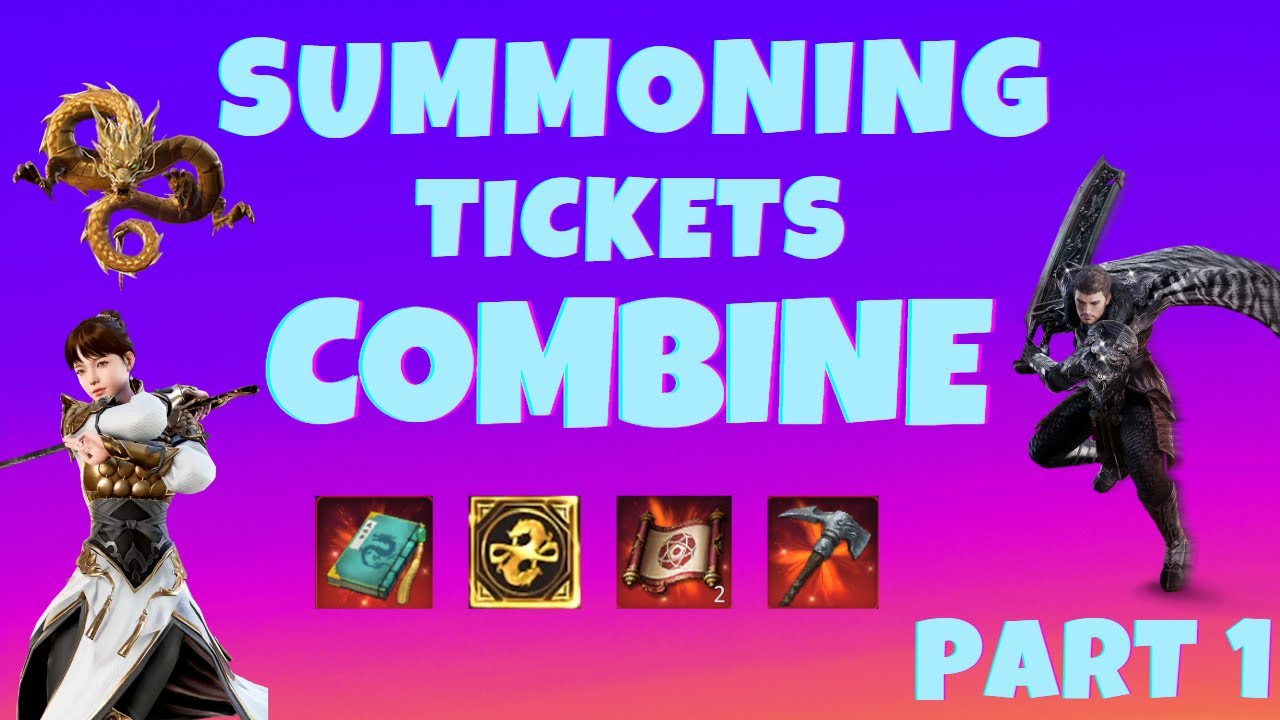 MIR 4 SUMMONING TICKETS AND COMBINE PART 1 - YouTube
