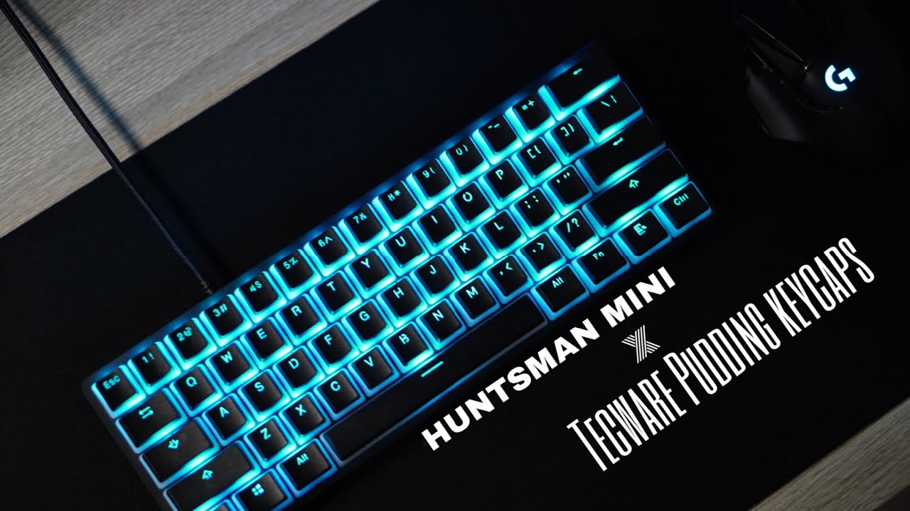 Huntsman Mini - Pudding Keycaps Installation - YouTube