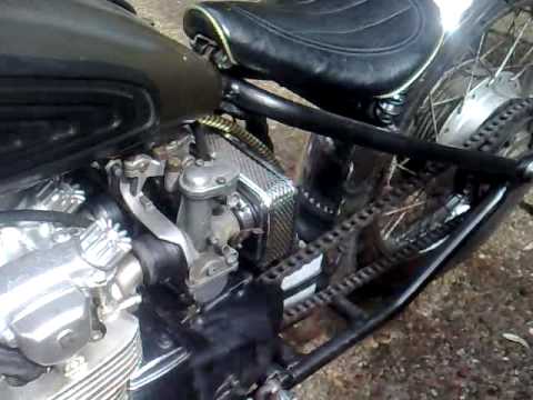 Honda CB500 hardtail bobber... Sold :( - YouTube