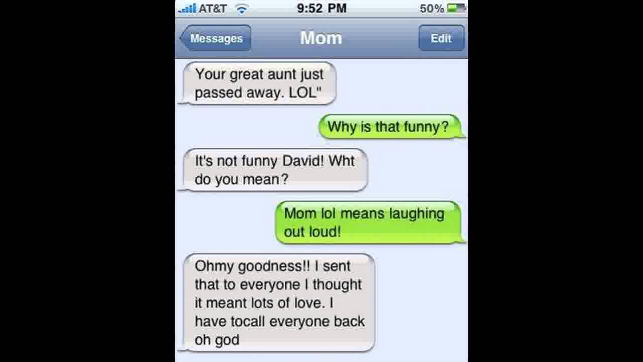 37 Mom Text Fails That Will Make You LOL or Change Your Number - YouTube