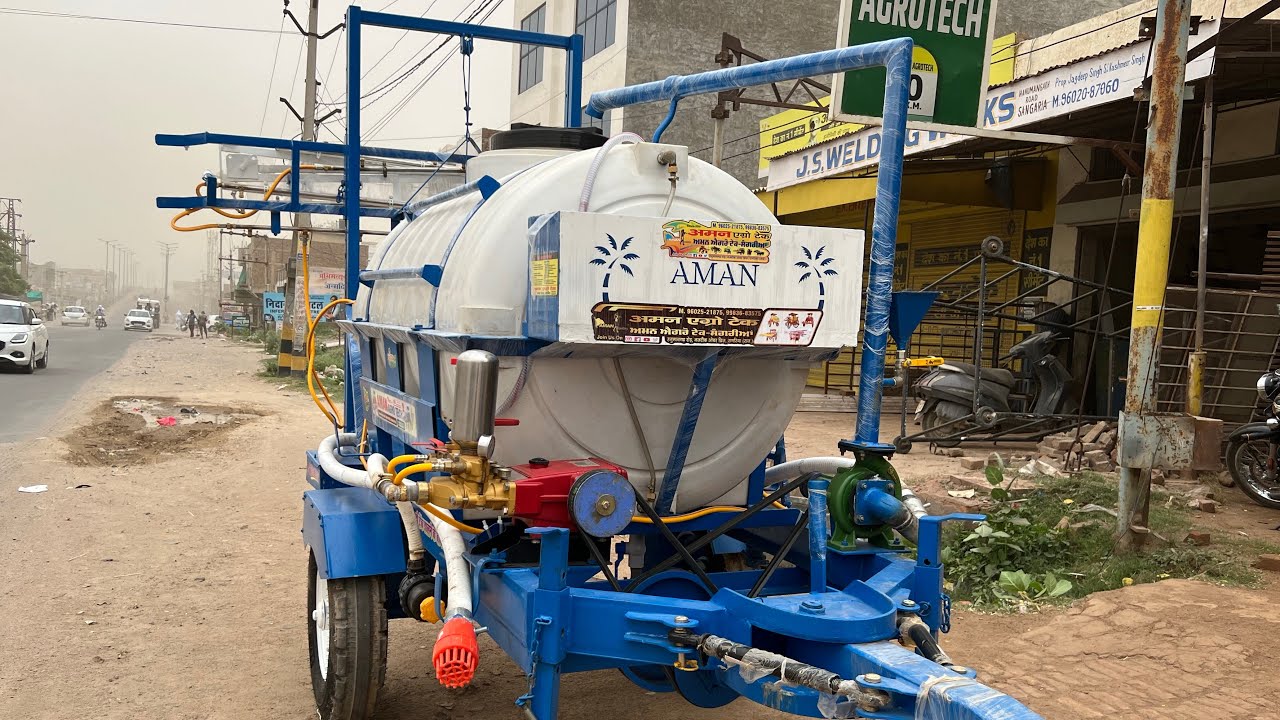 Boom spray tank 1500 litre || adjustable boom height || Aman Agrotech ...