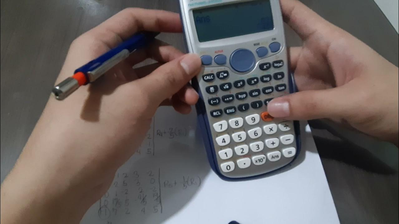 Row Reduction Method (5x5 matrix) - YouTube