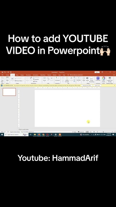 How to Embed Youtube Video in Powerpoint #microsoftoffice #powerpoint ...