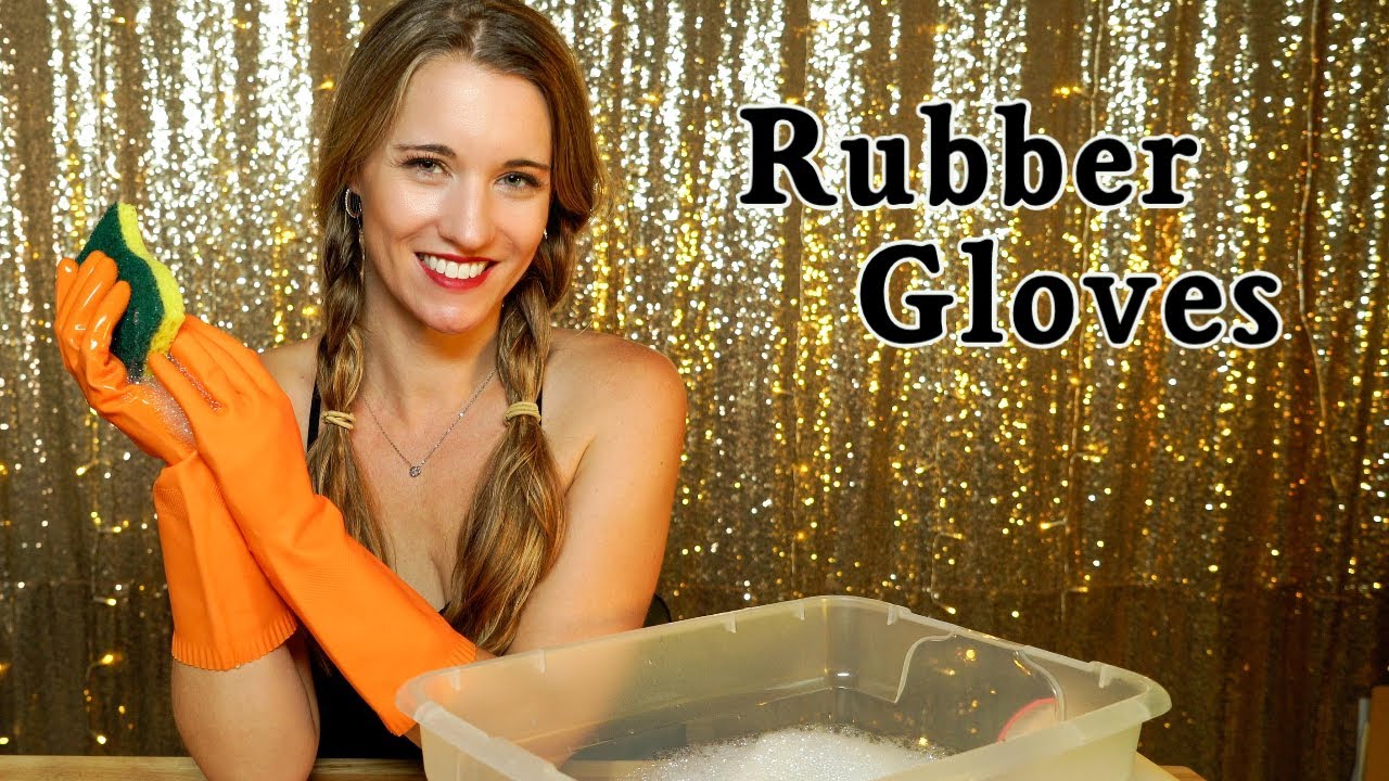 ASMR 🧤Super Squeaky Crunchy Rubber Gloves - YouTube