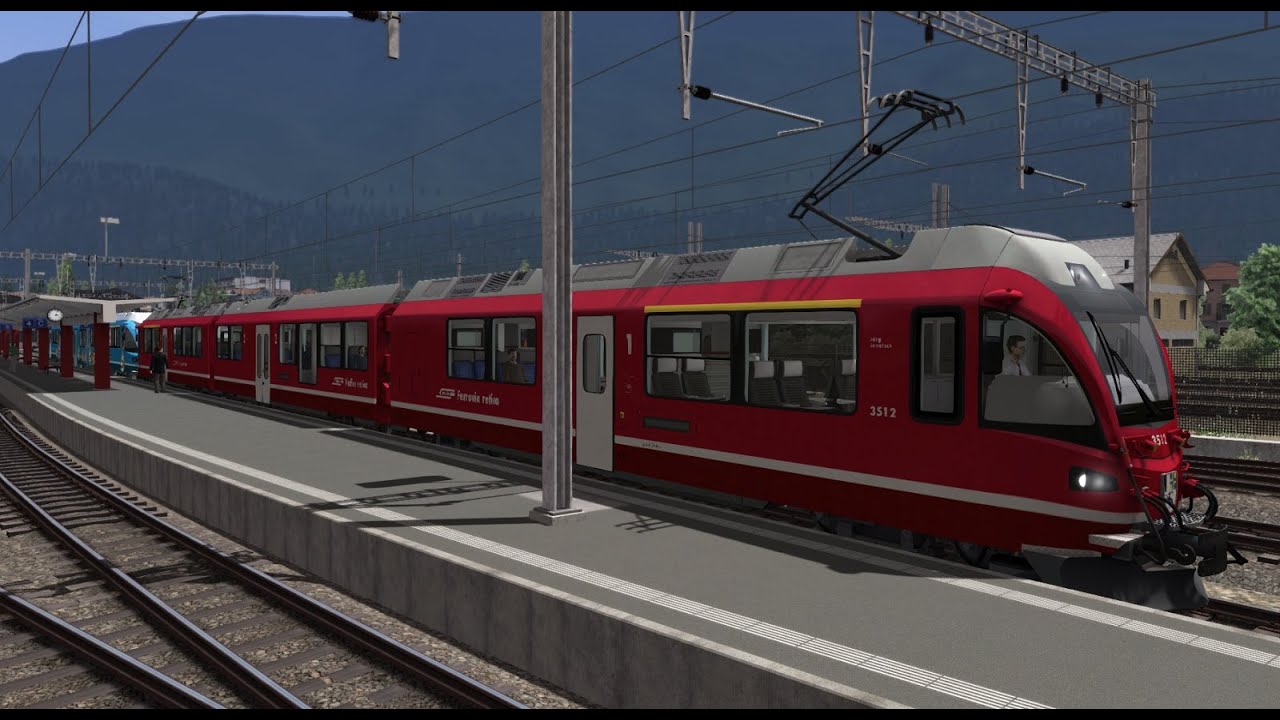 Rhatische Bahn Teil1 Railworks - YouTube