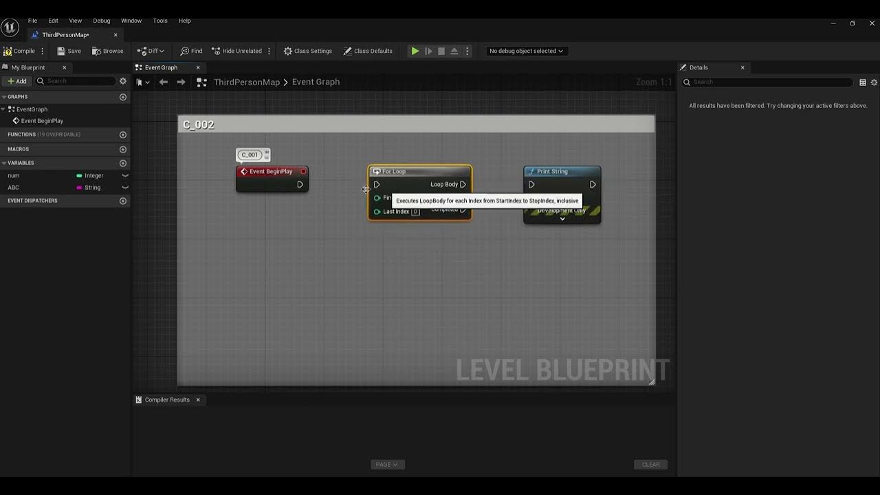 UE5 Blueprints Tutorial 006-6 Create Node: ForLoop ノードの作成（ForLoop ） - YouTube
