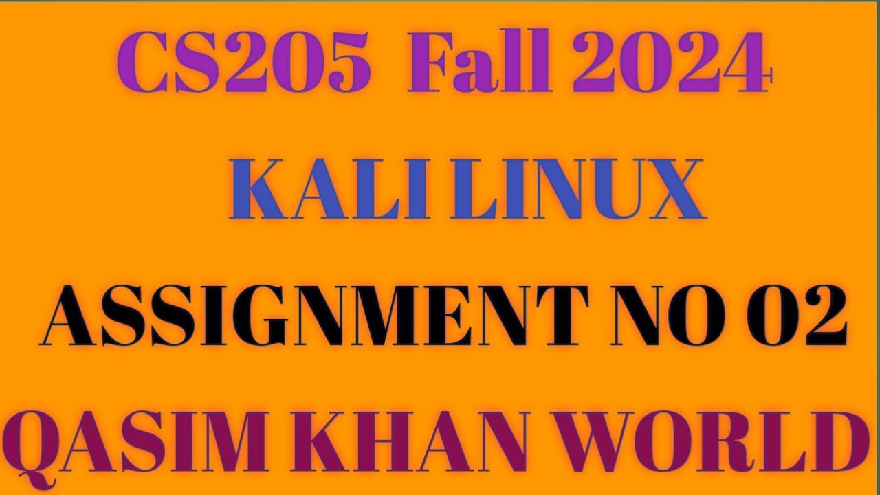 CS205 Assignment no 02 Fall 2024 By Qasim Ali - YouTube