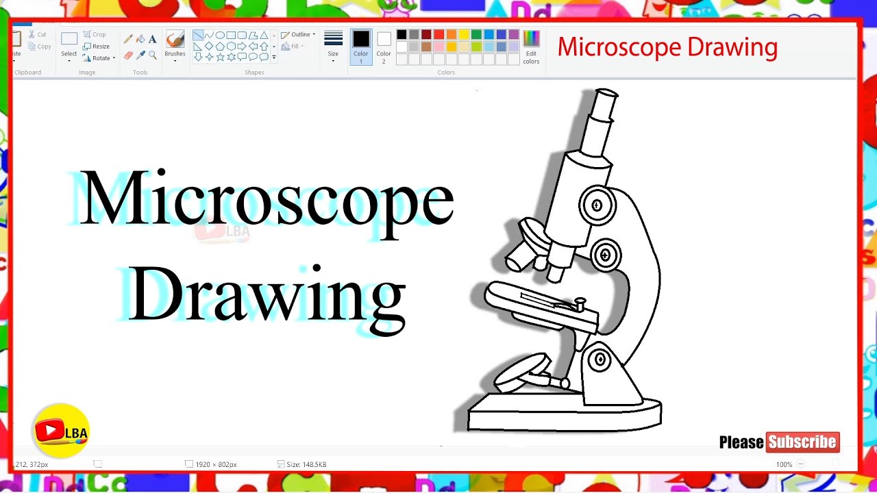 How to draw Microscope | Drawing video | LearnByArts - YouTube