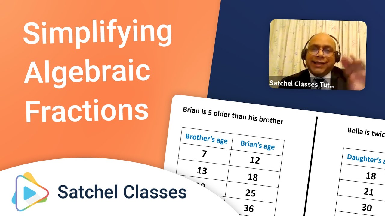 Simplifying Algebraic Fractions | Maths | Satchel Classes - YouTube